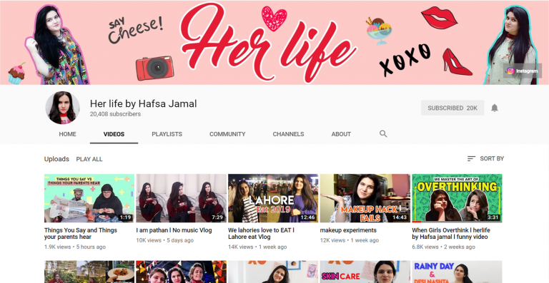Most Popular Pakistani Female Vloggers on YouTube | Bradri.