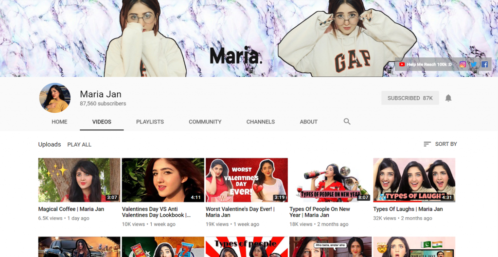 Most Popular Pakistani Female Vloggers on YouTube | Bradri.