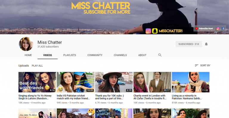 Most Popular Pakistani Female Vloggers on YouTube | Bradri.